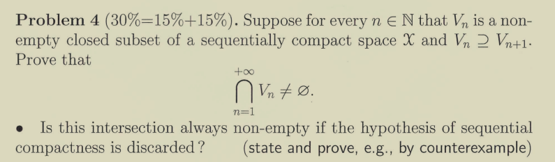 Solved Problem 4 (30%=15%+15%). Suppose for every n e N that | Chegg.com