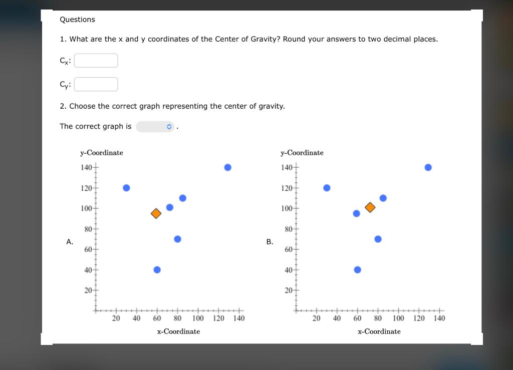 Solved Excel Online Activity: Center of Gravity Taylor Paper | Chegg.com