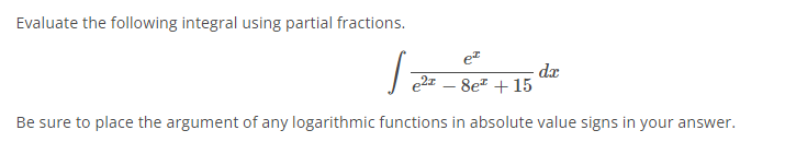 Solved Evaluate the following integral using partial | Chegg.com