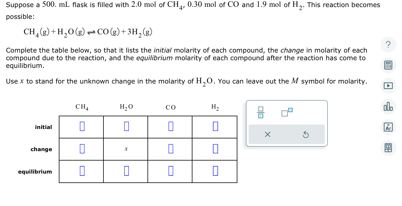Solved Suppose a 500.mL ﻿flask is filled with | Chegg.com