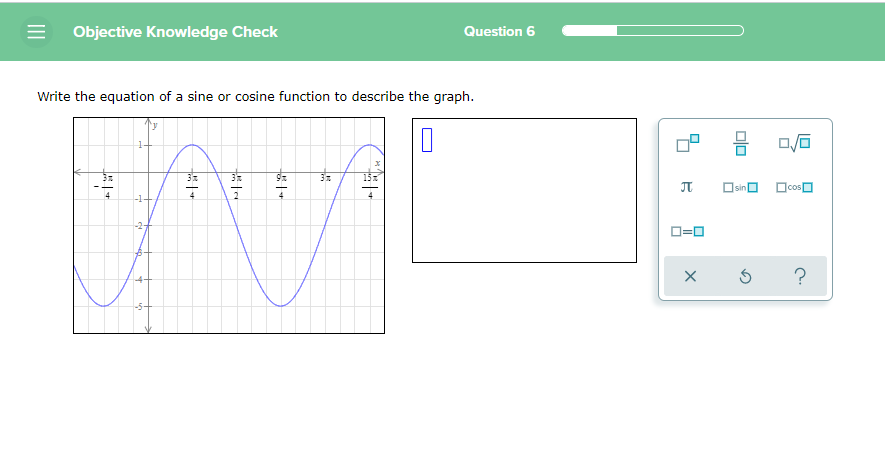 Solved = Objective Knowledge Check Write the equation of a | Chegg.com