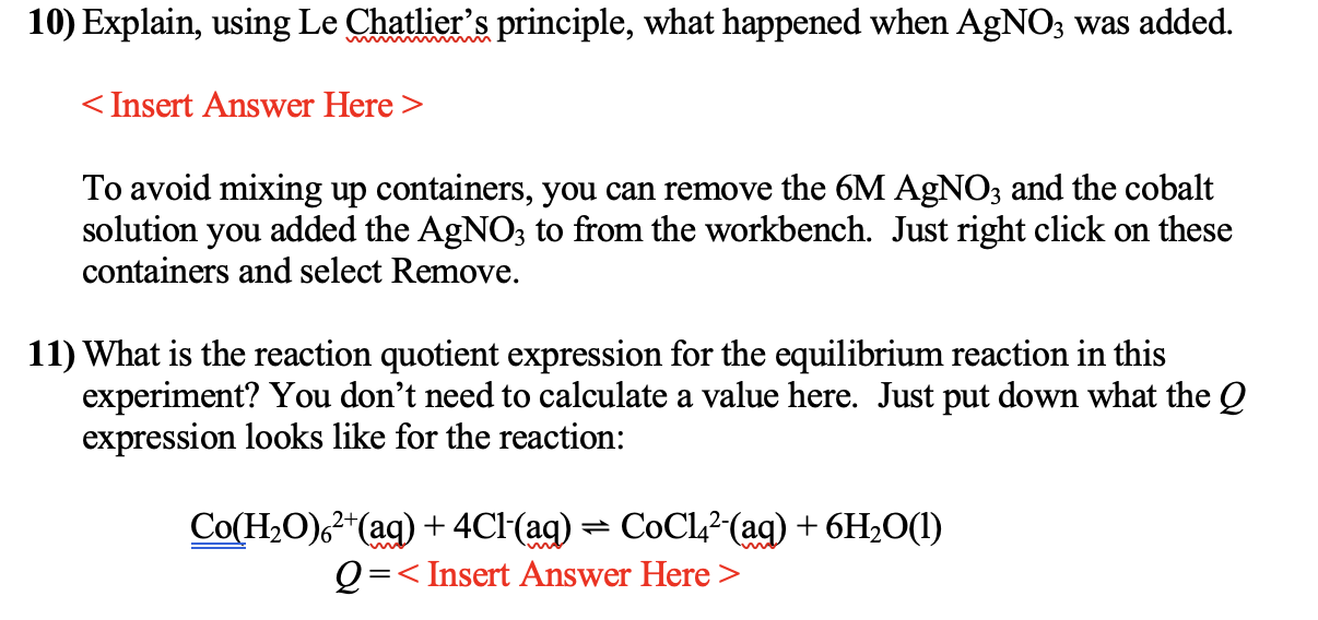 Solved Background: When cobalt(II) chloride is dissolved in | Chegg.com