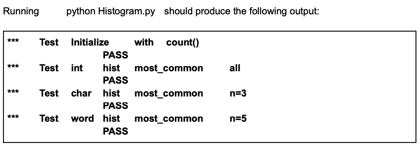 Solved In Histogram.py you find the skeleton code. | Chegg.com