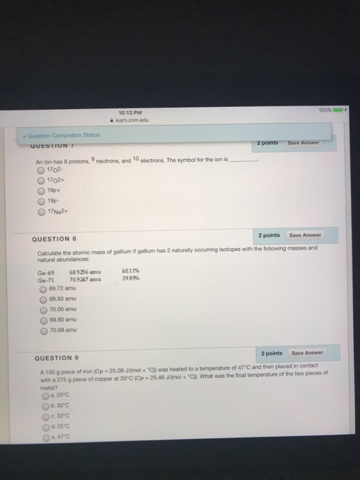 Solved QUESTION 1 Choose the compound from the list below. | Chegg.com