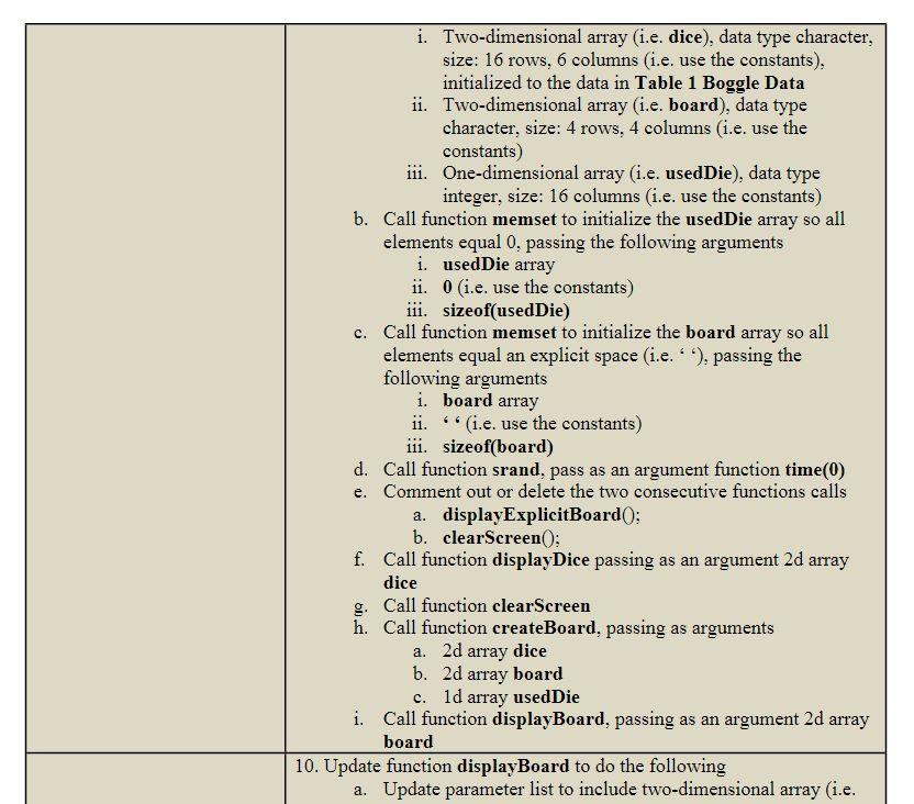 Solved Tasks Activity boggle.c 1. Copy the C source code | Chegg.com