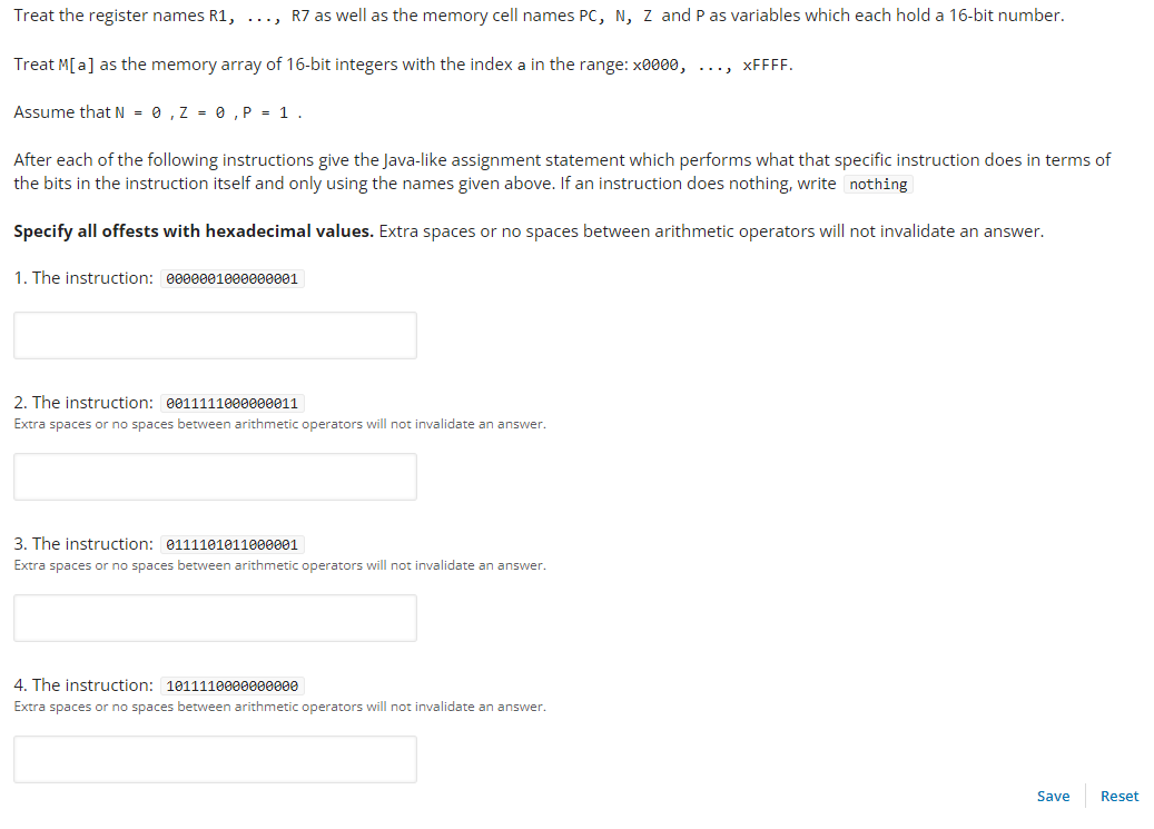 Solved Treat the register names R1,…,R7 as well as the | Chegg.com