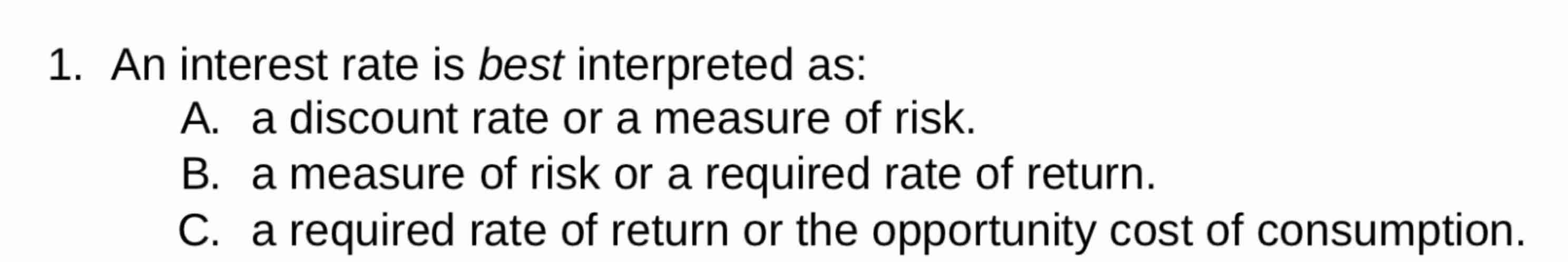 Solved An interest rate from which the inflation premium has | Chegg.com
