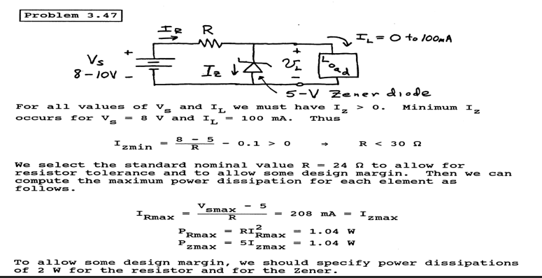 Solved D3.47. Voltage-regulator design. Design a voltage | Chegg.com