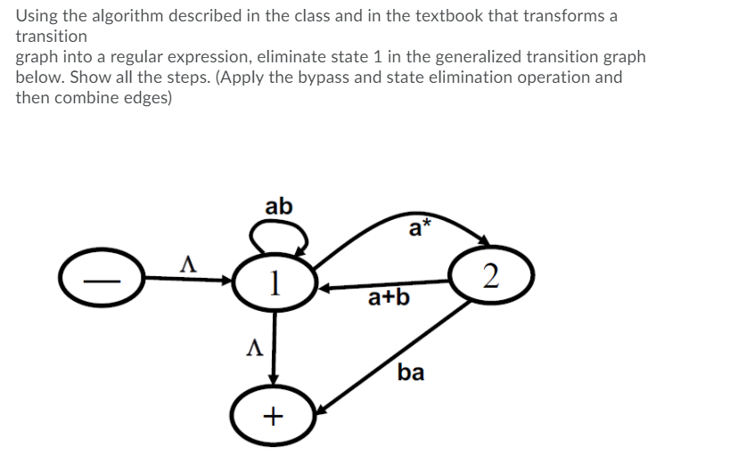 Solved Using the algorithm described in the class and in the | Chegg.com