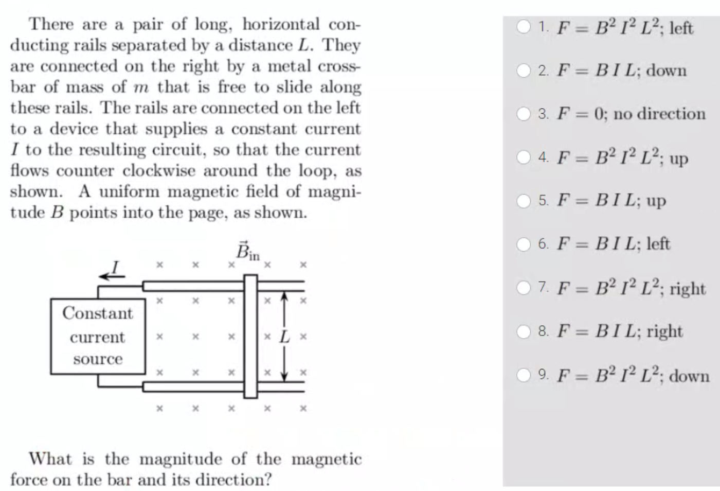Solved There are a pair of long, horizontal conducting rails | Chegg.com