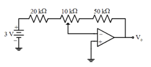 Solved Calculate the range of the output voltage in the | Chegg.com