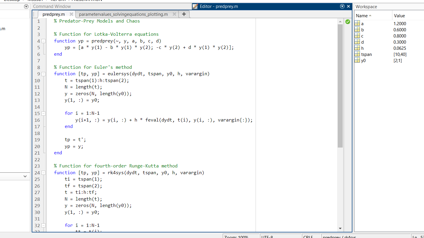 Solved Based on the case study of Predator-Prey models & | Chegg.com