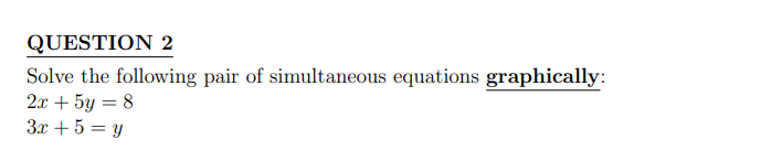 Solved QUESTION 2 Solve the following pair of simultaneous | Chegg.com