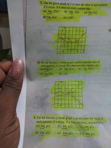 Solved 1 Use the given graph off to state the value of each | Chegg.com