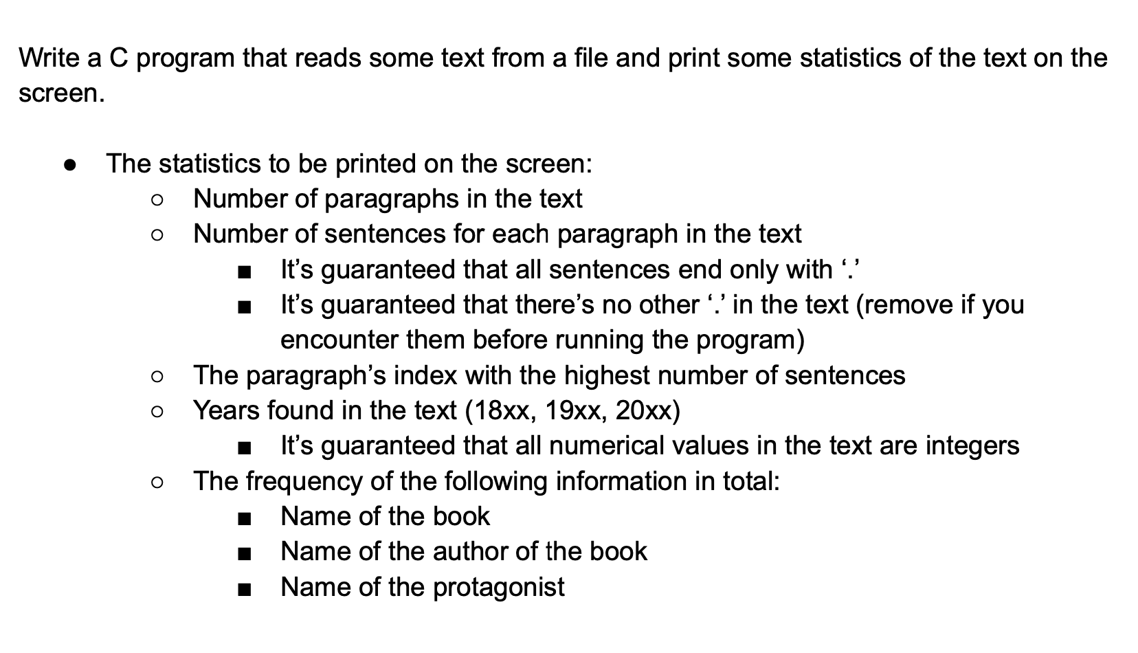 Solved The File To Be Read Is Named As Fahrenheit 451 Txt