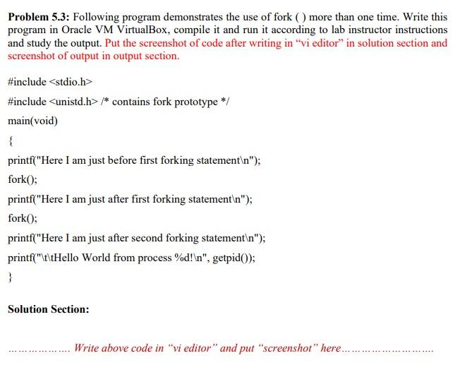 Solved Problem 5.3: Following program demonstrates the use | Chegg.com
