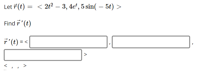 Solved Let Find vec(r)'(t)vec(r)'(t)=