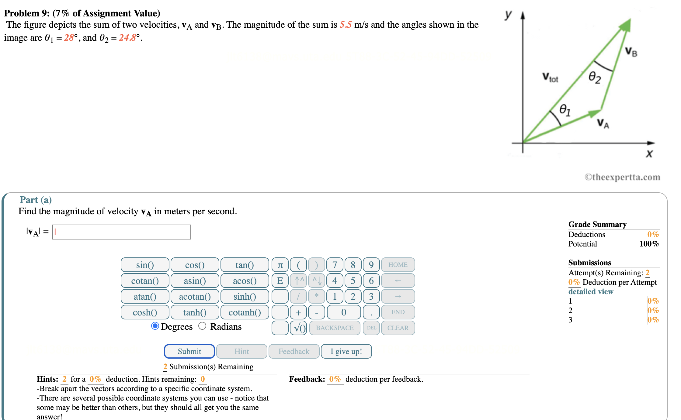 Solved Problem 9: (7% ﻿of Assignment Value)The figure | Chegg.com