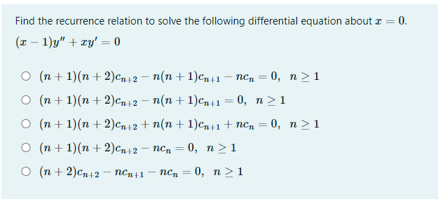 Solved Find the recurrence relation to solve the following | Chegg.com