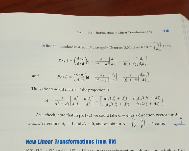 Solved as a linear transformation of R3. Geometrically, what | Chegg.com