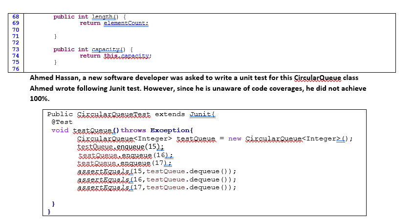 Solved 1 public class Circular Queve { OWN private int | Chegg.com