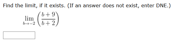 Solved Find The Limit If It Exists If An Answer Does Not