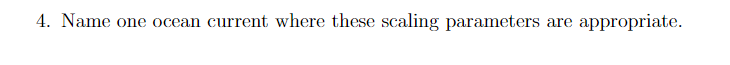 Solved a Assume a large-scale, steady state ocean current | Chegg.com