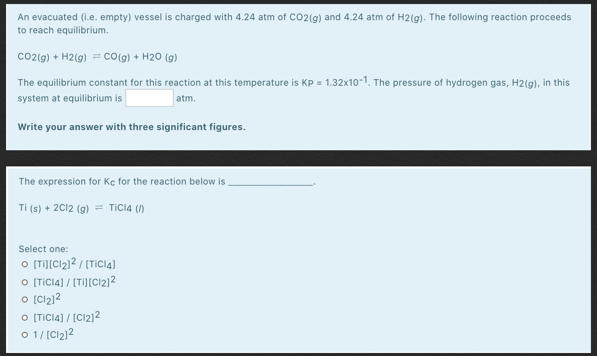Solved An evacuated (i.e. empty) vessel is charged with 4.24 | Chegg.com