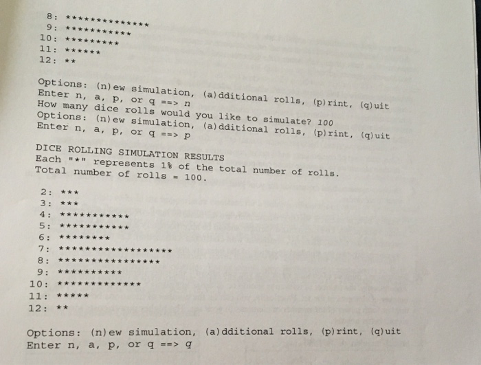 Solved [after §9.6-moderate Dice-Throwing Simulator : Write | Chegg.com
