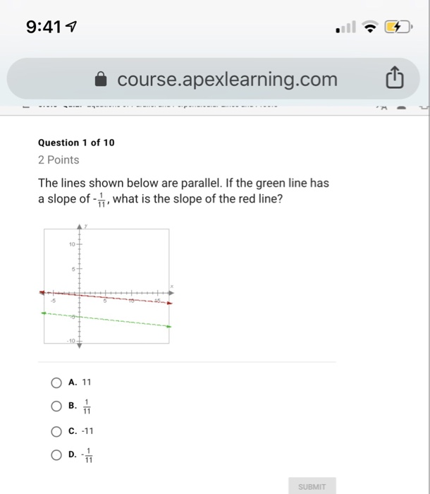 Solved 9:41 2 course.apexlearning.com凹 Question 1 of 10 2 | Chegg.com