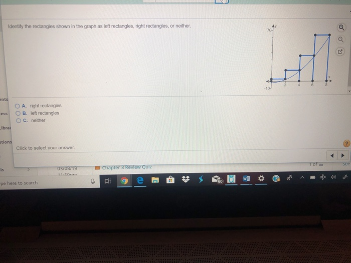 Solved Identify the rectangles shown in the graph as left | Chegg.com