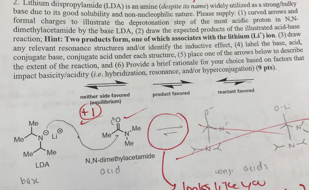 Solved pyramide (LDA) is an amine (despite its name widely | Chegg.com