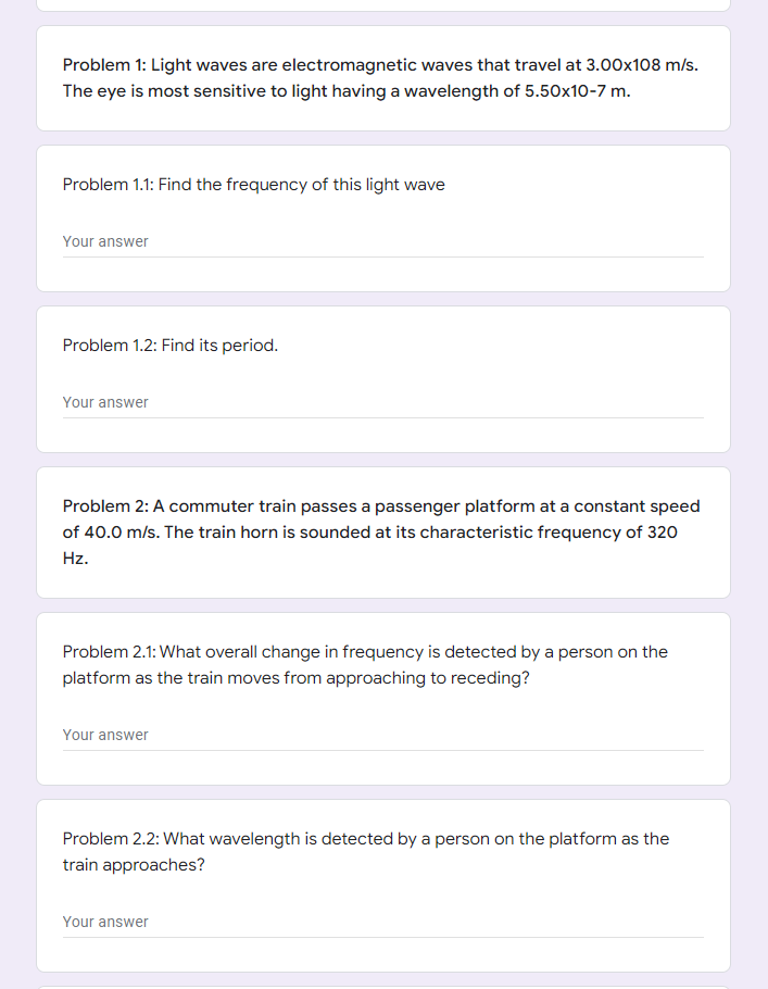 Solved Problem 1: Light waves are electromagnetic waves that | Chegg.com