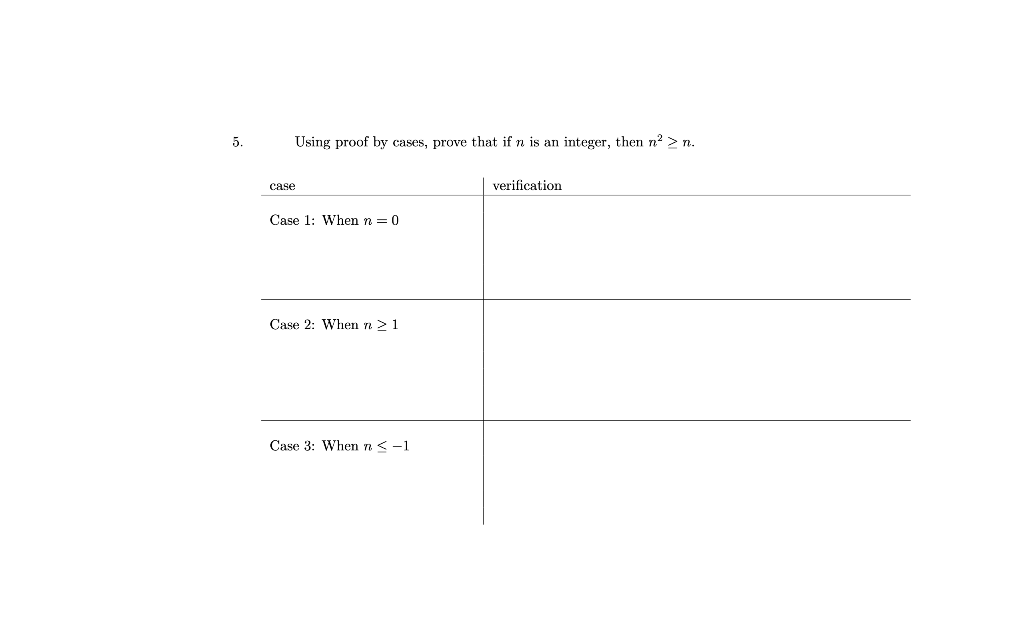 Solved Using Proof By Cases Prove That If N Is An Integer 