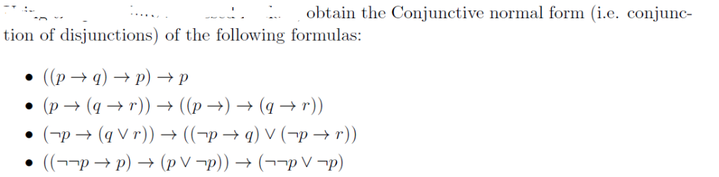 .obtain the Conjunctive normal form (i.e. conjunc- | Chegg.com