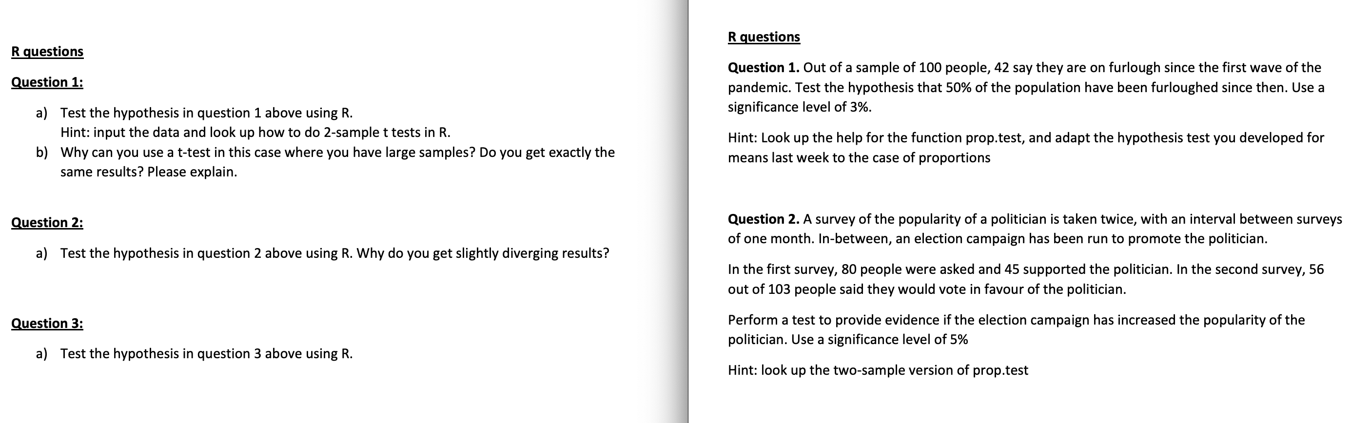 These are Rstudio questions set 1(Q1,2,3) and set | Chegg.com
