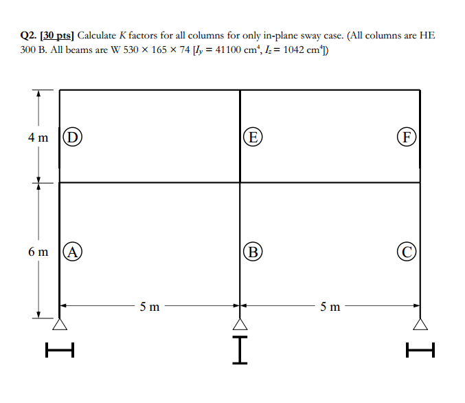 Solved Q2. [30 pts] Calculate K factors for all columns for | Chegg.com