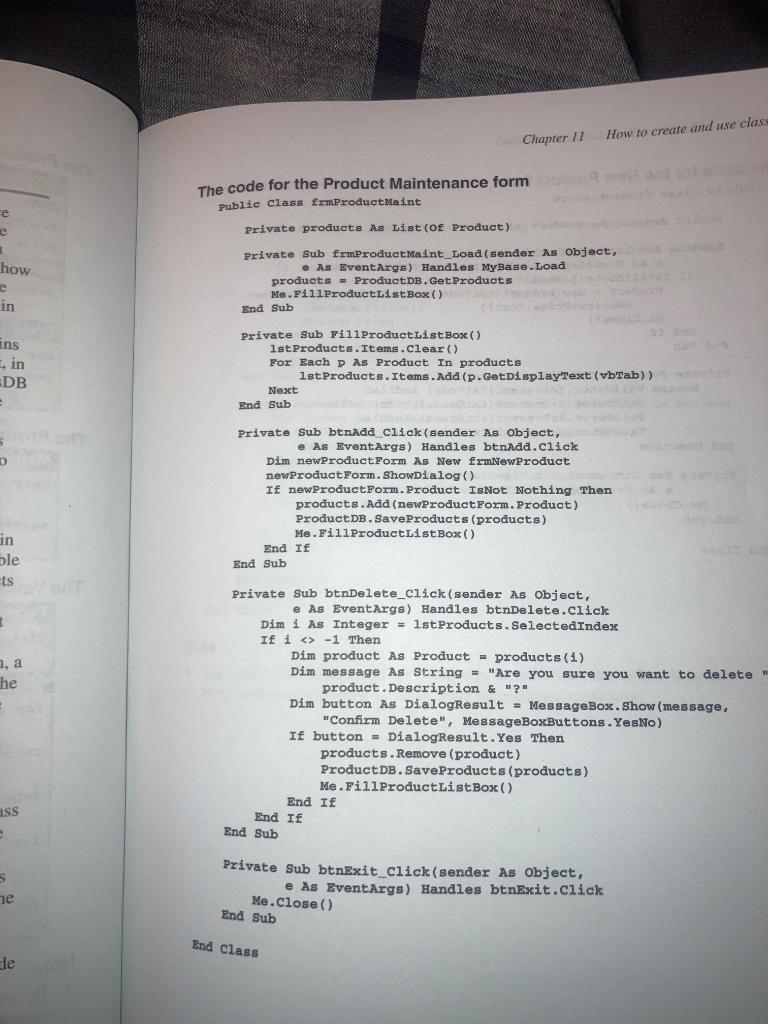 Solved MURACHS 2015 "VISUAL BASIC" """"""VISUAL | Chegg.com