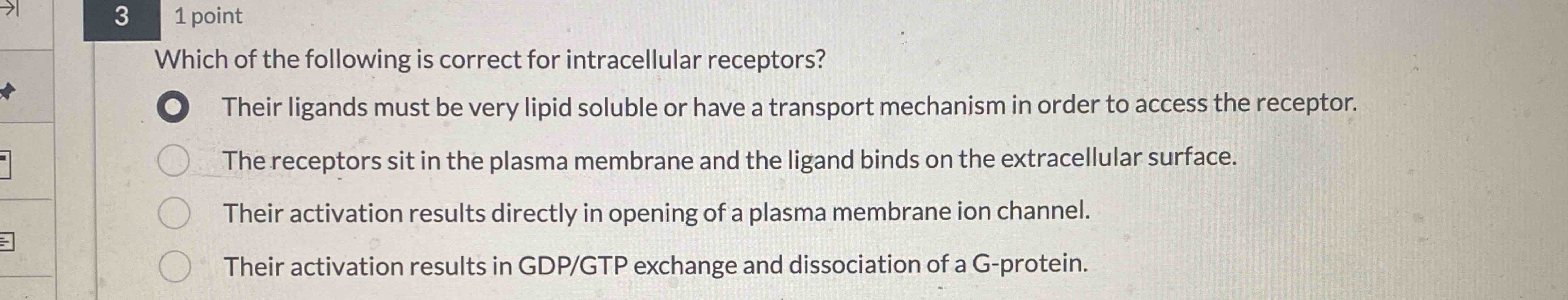 Solved 3,1 point\\nWhich of the following is correct for | Chegg.com