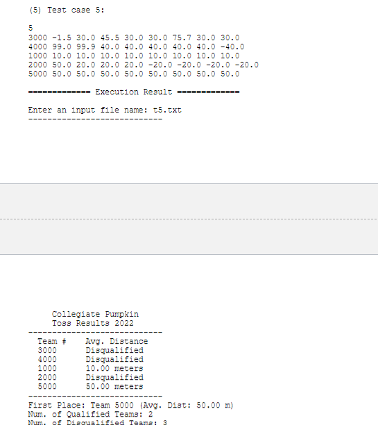 Solved Sample Run A sample run of your program might look | Chegg.com