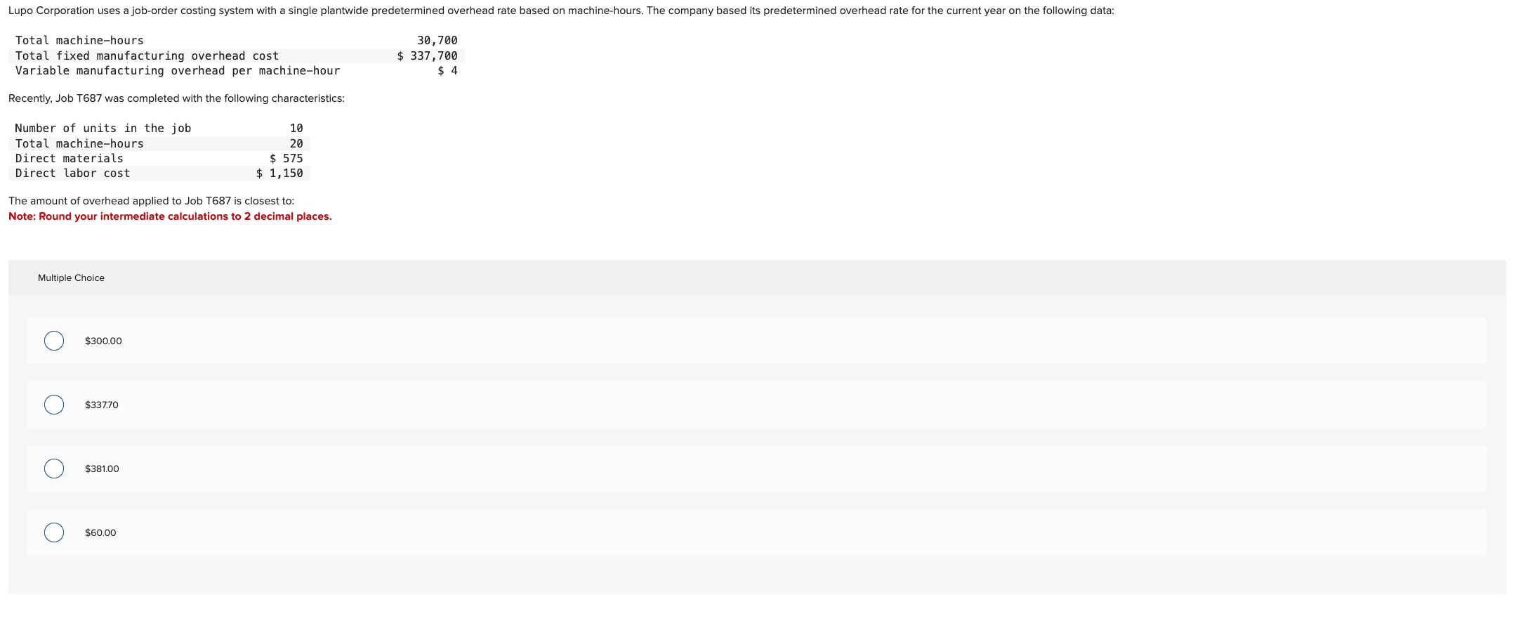 Solved Total machine-hoursTotal fixed manufacturing overhead | Chegg.com