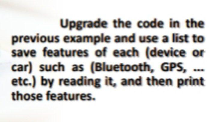Solved Upgrade the code in the previous example and use a | Chegg.com