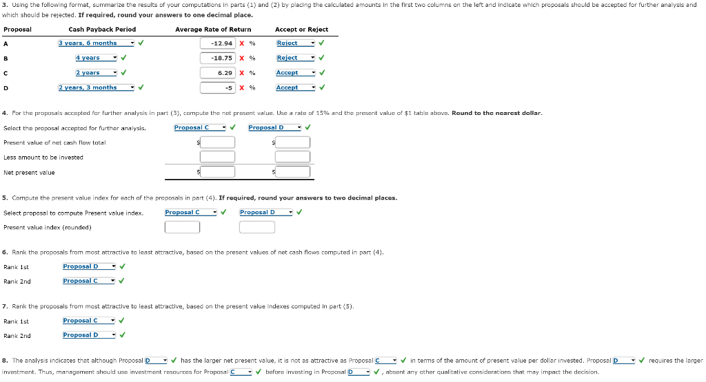 Solved method and present value indexes are used to rank the | Chegg.com