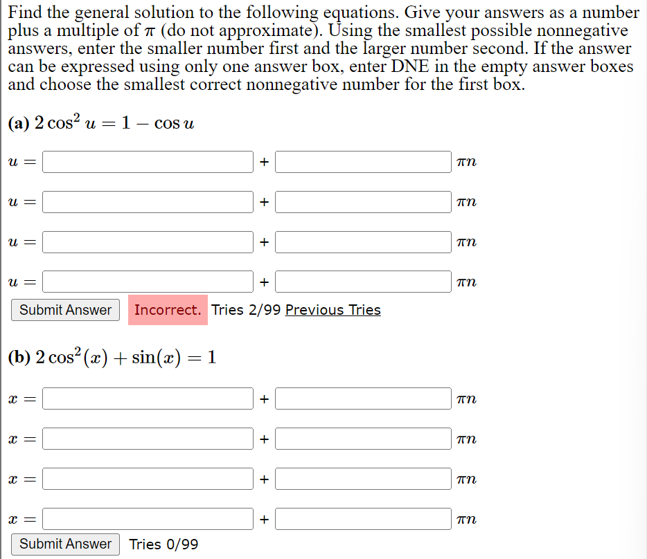 Solved Find the general solution to the following equations. | Chegg.com
