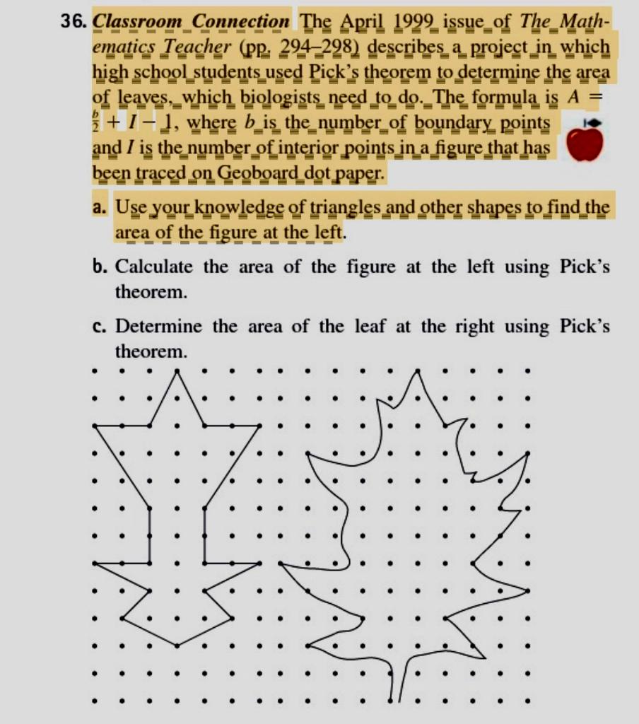 Solved 36. Classroom Connection The April 1999 issue of | Chegg.com
