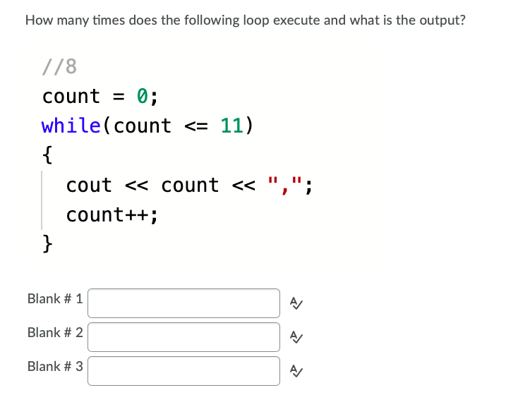 Solved How many times does the following loop execute and | Chegg.com