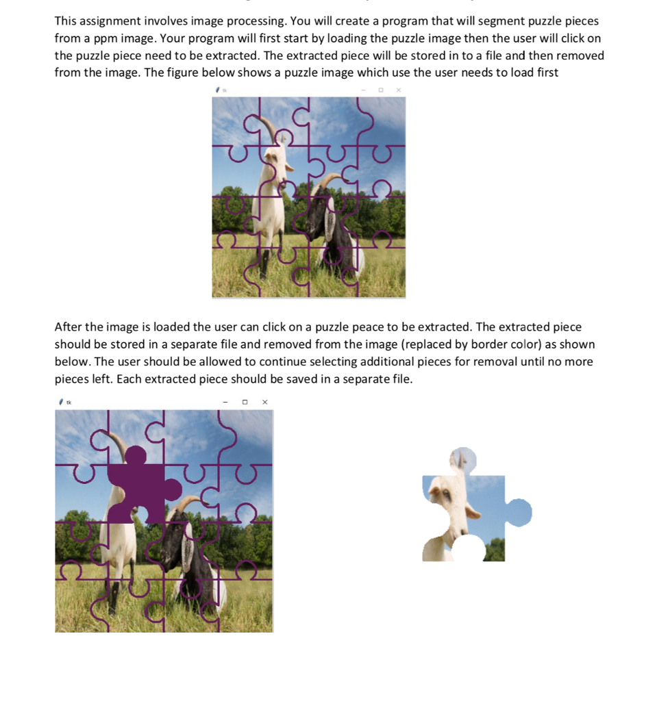 This assignment involves image processing. You will | Chegg.com