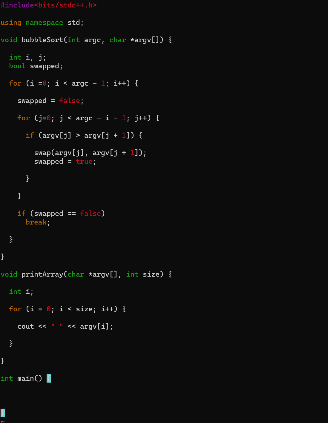 Solved i need help with mysort file in c++ pls to get the | Chegg.com