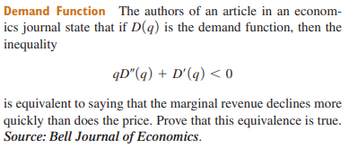 Solved Demand Function The authors of an article in an | Chegg.com