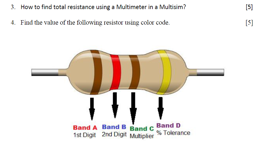 Solved 3. How to find total resistance using a Multimeter in | Chegg.com